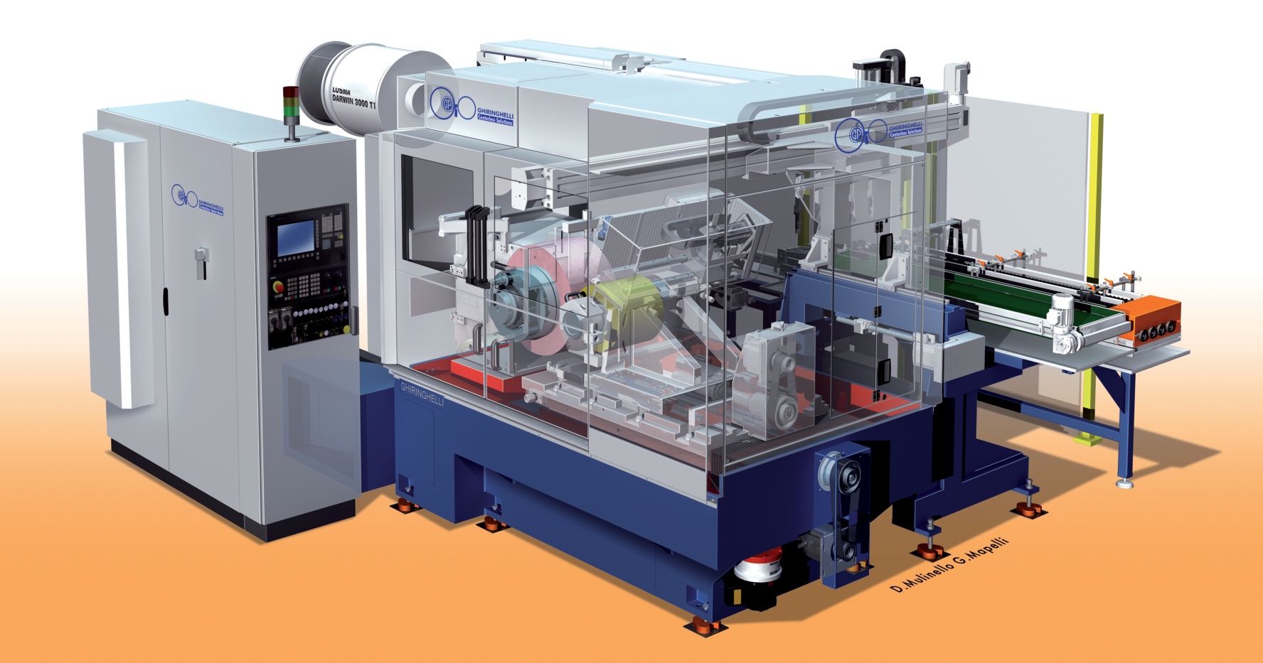 Rettificatrice senza centri Ghiringhelli APG-M CNC6A - Techmec