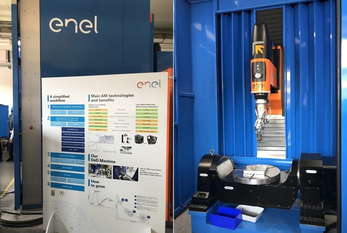 Inaugurata una macchina per produzione additiva presso la centrale Enel ...