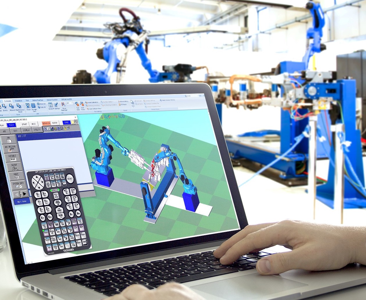 MotoSim VRC, programmare robot a distanza - Techmec