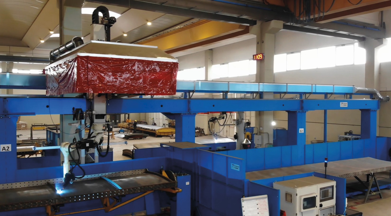 Robot al servizio delle linee di saldatura